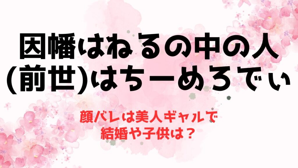 神楽めあの前世の顔は愛繋璃！中の人の年齢や結婚に炎上は彼氏や横流し？ 推しに捧げる